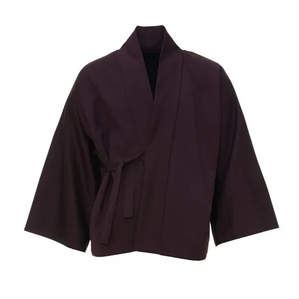 MOE Plum Wool Jacket Reversible - Red