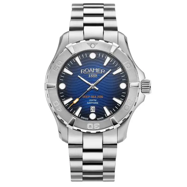 ROAMER OF SWITZERLAND Deep Sea Dial Stainless Steel Divers Watch - Blue