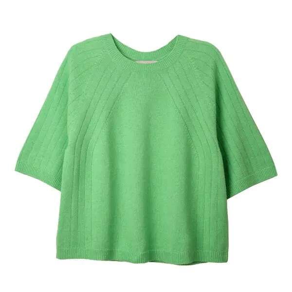 COVE Brooke Boxy Short Sleeve Top - Green