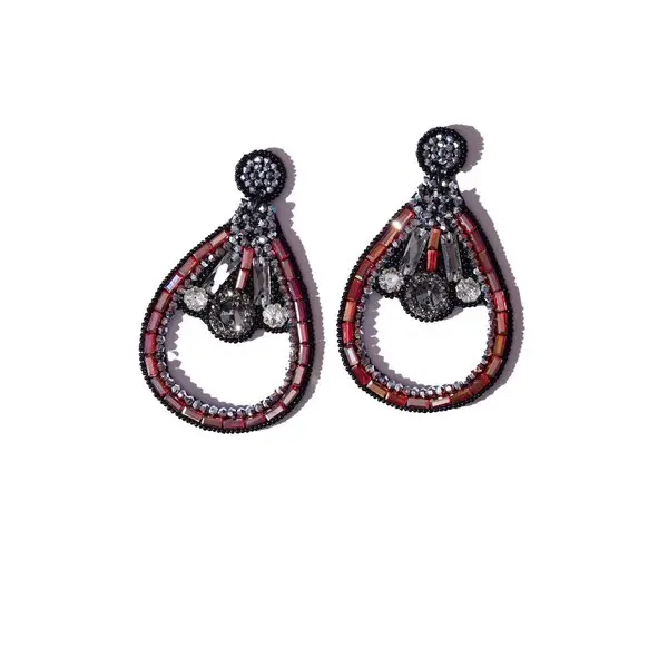 SIMITRI Ruby Mirage Earrings