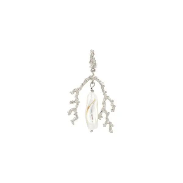 ZOË & MORGAN Silver / White Mutiara Charm Silver With Pearl - Silver/white