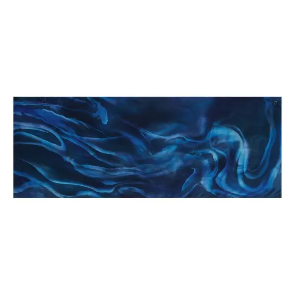 AUGURI Water Print Silk Scarf - Blue