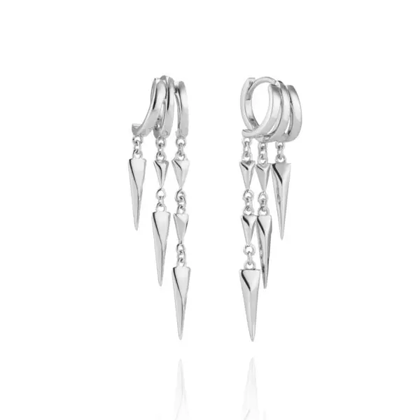 AARIA LONDON Paloma Illusion Earrings - Silver
