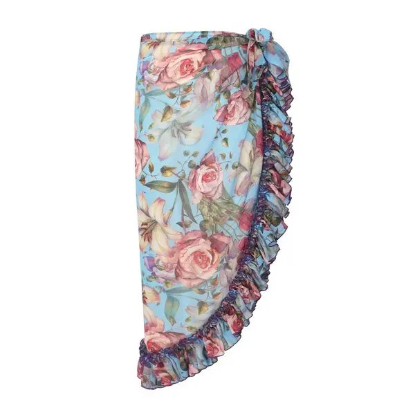 NUR KARAATA Lily Blu Cover Up - Blue