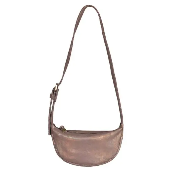 OWEN BARRY Leather Sling Bag Europa Metallic - Pink