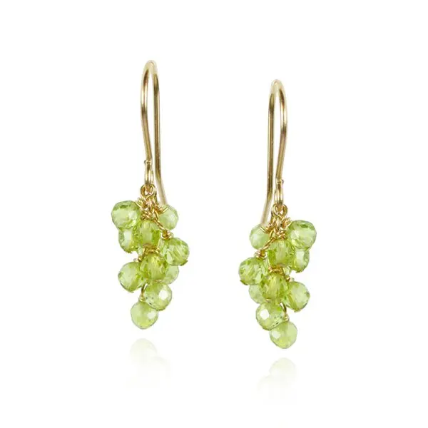 MOUNIR LONDON Peridot Cluster Earrings - Green