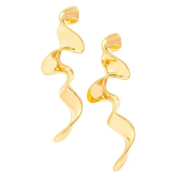 UCHI & SOTO Nami Long Wave Earrings