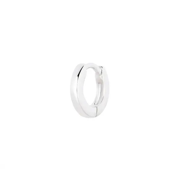 ZOHREH Teeny Wide Huggie Hoop Earring Sterling - Silver