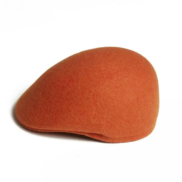 DASMARCA HATS Tate Lava Blocked Melange Felt Cap - Orange