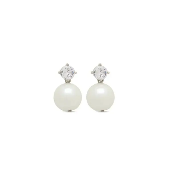 STEPHANIE BROWNE AUSTRALIA White / Silver Remy Earrings Pearl - White/silver