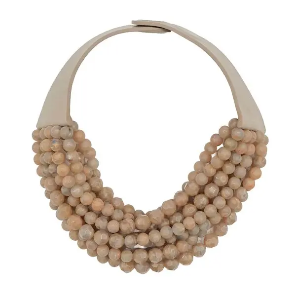 Fairchild Baldwin Neutrals Marbella Earth Necklace - Black