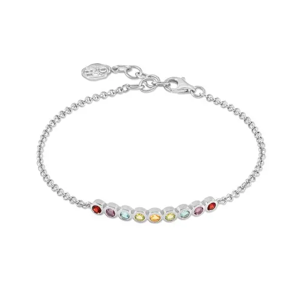 DOWER & HALL Tutti Frutti Bar Bracelet In Sterling - Silver