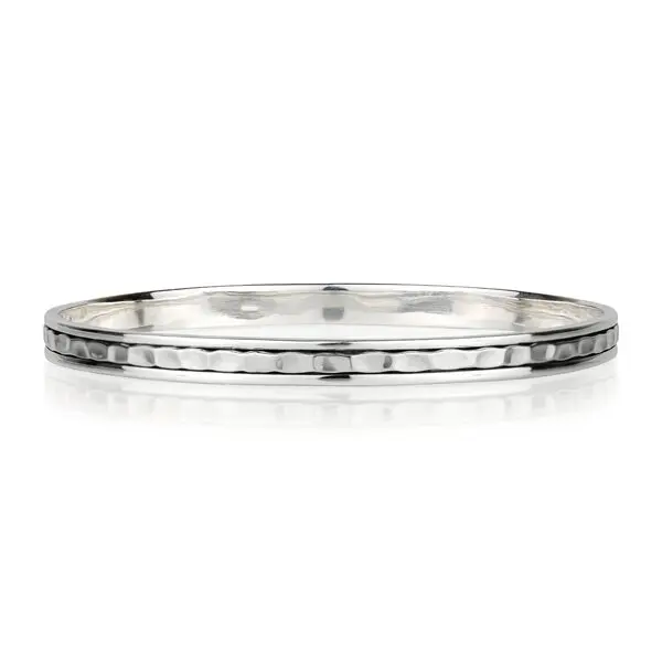 CHARLOTTE'S WEB JEWELLERY Karma Abundance Spinning Stacking Bangle - Silver