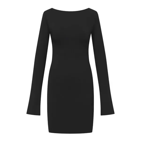 PROMEES Lucky Short Dress - Black
