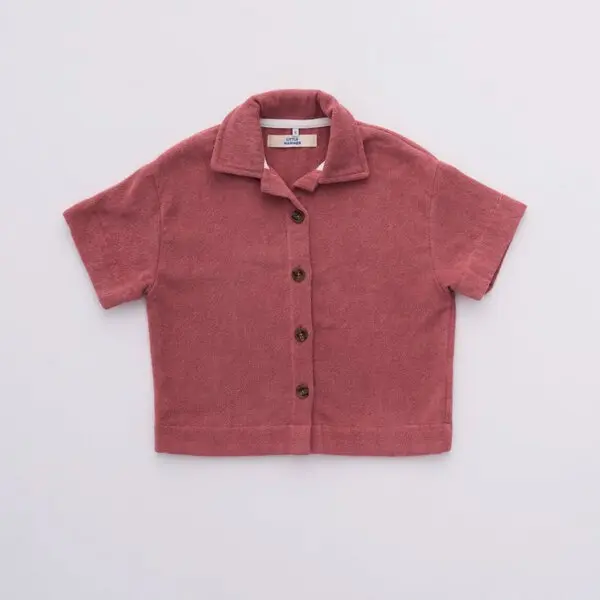 LITTLE MARINER Dusty Rose Terry Shirt - Pink