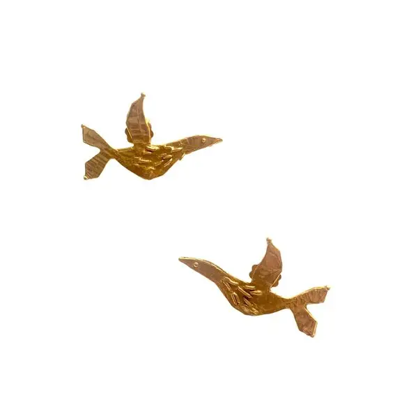 RAXADA Birds Earrings Plated - Gold