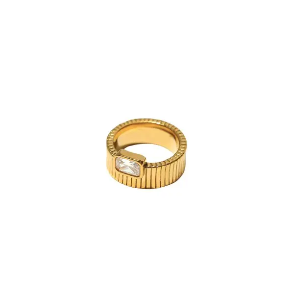 DECOLET THE LABEL Deco Ring Band - Gold