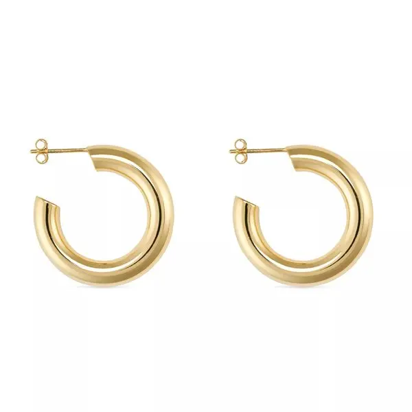 ELK & BLOOM Chunky Hoop Earrings - Gold