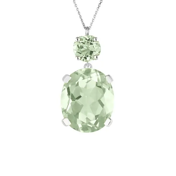 AUGUSTINE JEWELS Amethyst Drop Necklace - Green