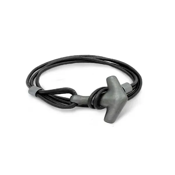 FREYA & THOR OF SWEDEN Arch Bracelet Oxid Silver & Duo Double - Black