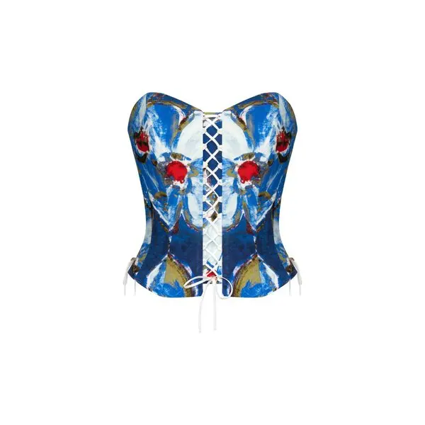 ELSAVA Of Silence Corset - Blue