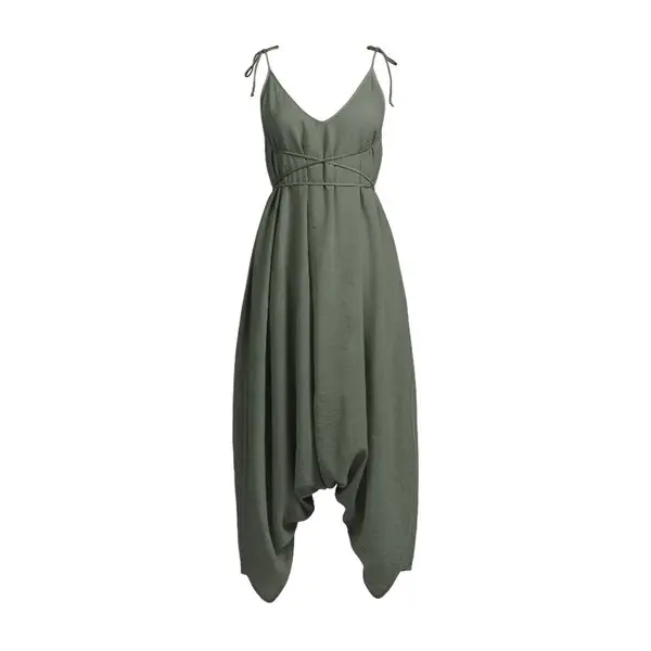 ZHENABIA Baris Jumpsuit Khaki Boho Goddess Jumpsuit - Green