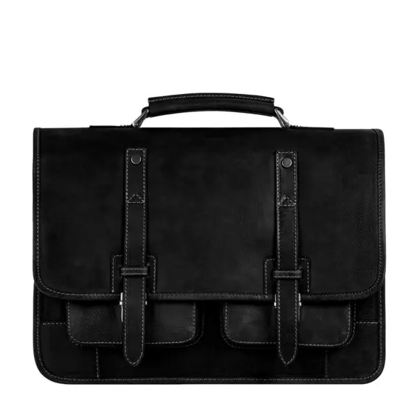 TIME RESISTANCE Leather Briefcase Backpack A Midsummer Night's Dream - Black