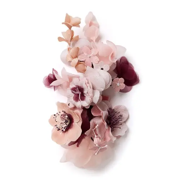 HELENA SIMON The Cherry Blossom Branch Floral Brooch - Pink