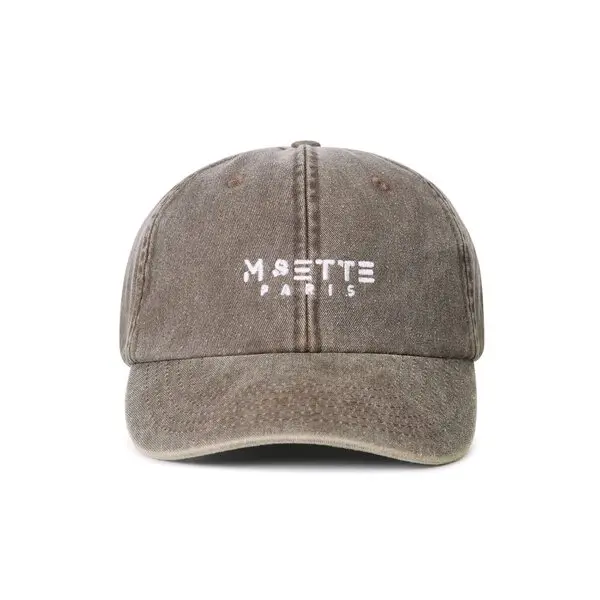 M SETTE PARIS Signature Embroidered Cap - Brown