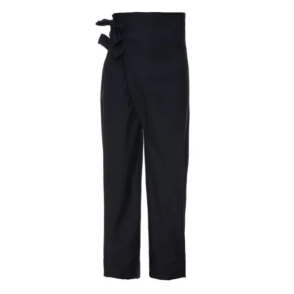 MOE Deep Check Wool Pants - Blue