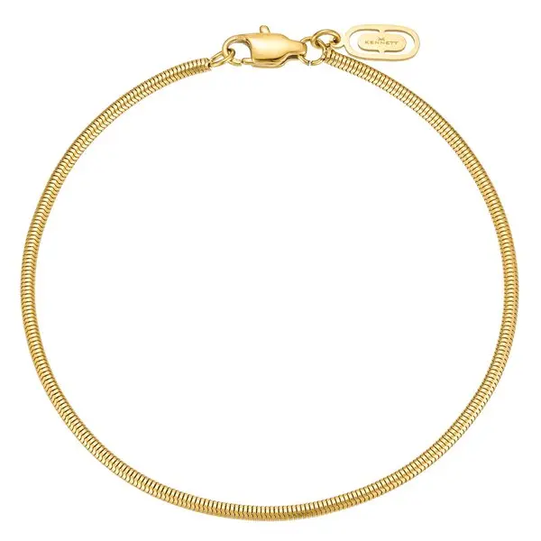 KENNETT WATCHES & ACCESSORIES Kennett Snake Chain Bracelet Two Mm - Gold