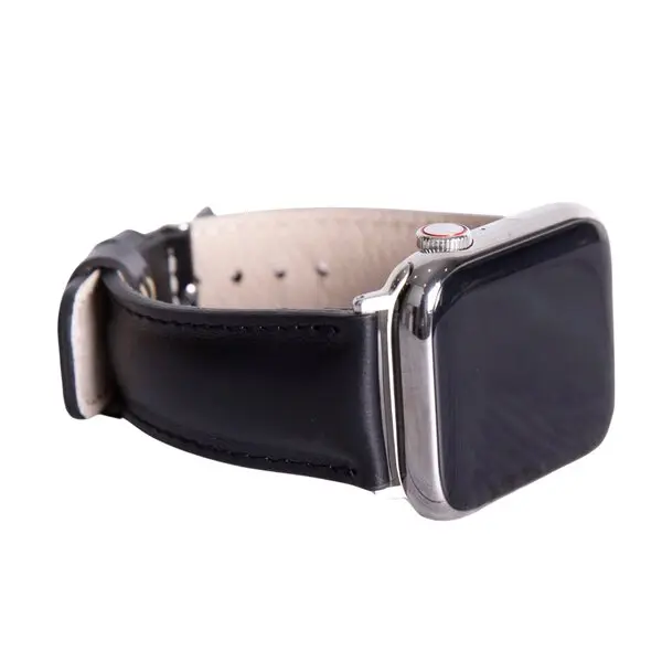 LEATHERE Apple Watch Leather Strap Classic Boston - Black