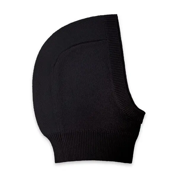 PAUL JAMES KNITWEAR Merino Cashmere Noé Open Face Balaclava - Black