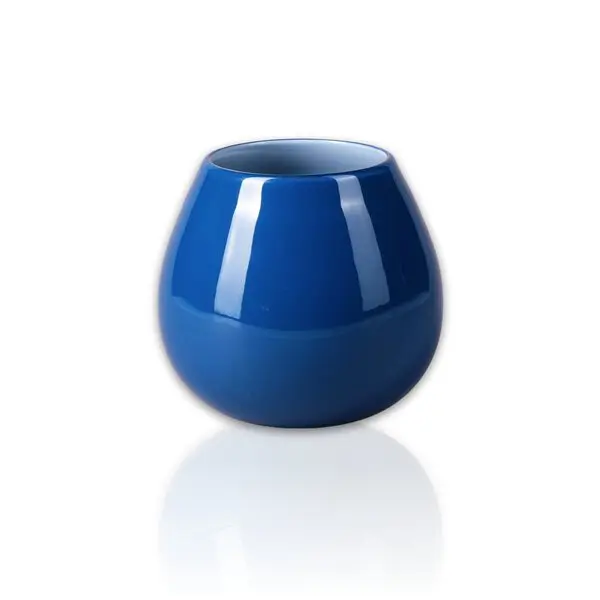 MARLETH Vetro Terra Hand Blown Glass Tumbler – Deep - Blue