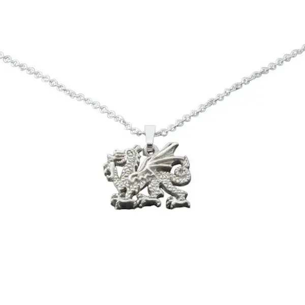 SIMON KEMP JEWELLERS Welsh Dragon Pendant In Sterling - Silver