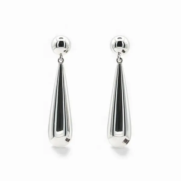 MISS CECILIA Solace Drop Earrings - Silver
