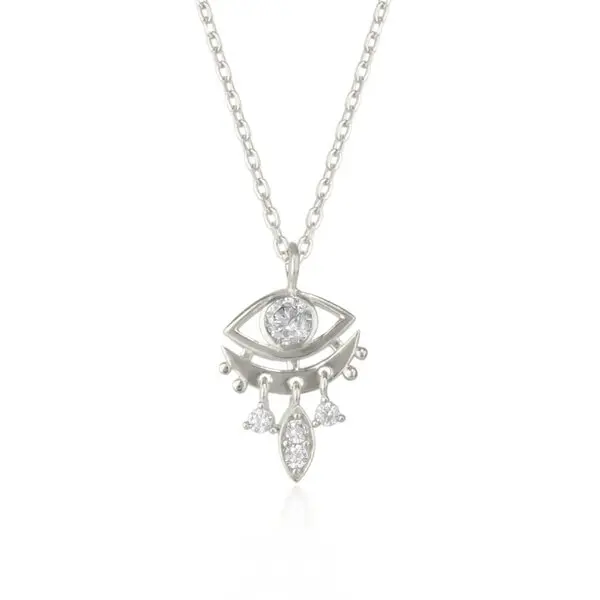 SPERO LONDON Eye Drop Necklace Sterling - Silver