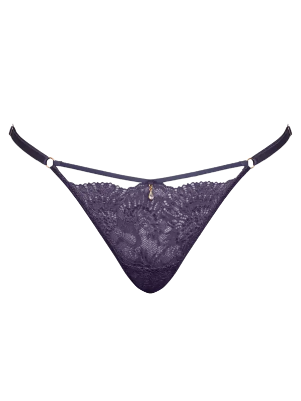BONBON LINGERIE Pamela Ash Purple G-string - Grey