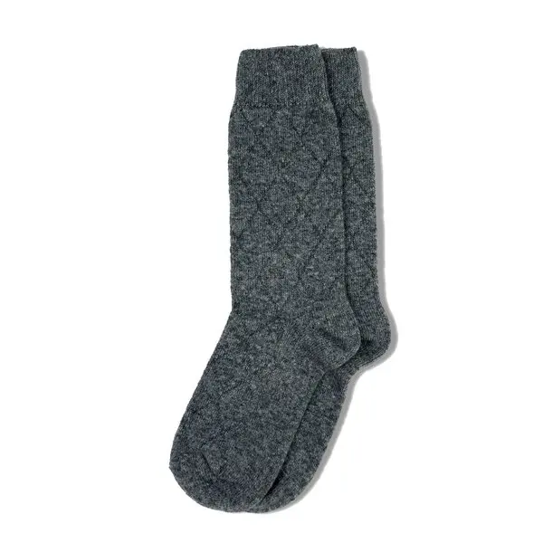 GIGI KNITWEAR Quilted Socks - Grey