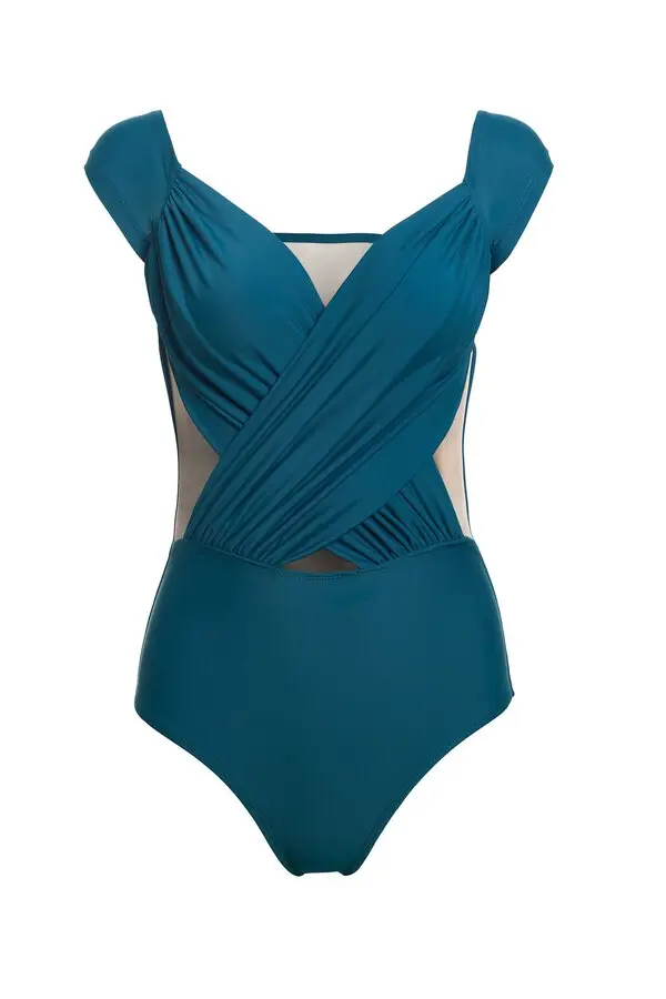 PAOLA AMADOR Revolve Swimsuit - Blue