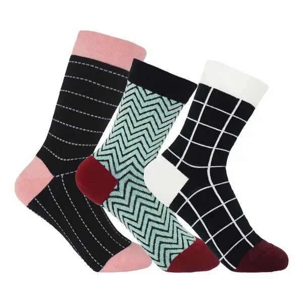 PEPER HAROW - MADE IN ENGLAND S Socks Bundle Three Pairs - Black