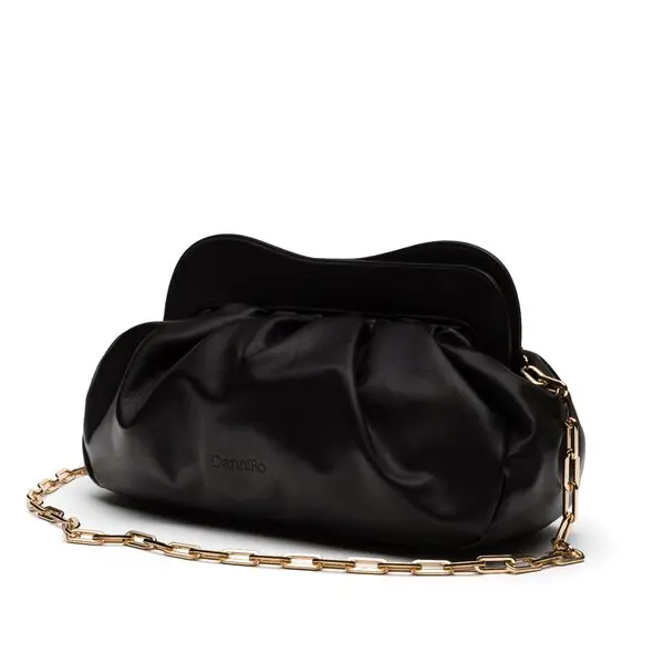 DANNI RO Lisbon Large Clutch - Black