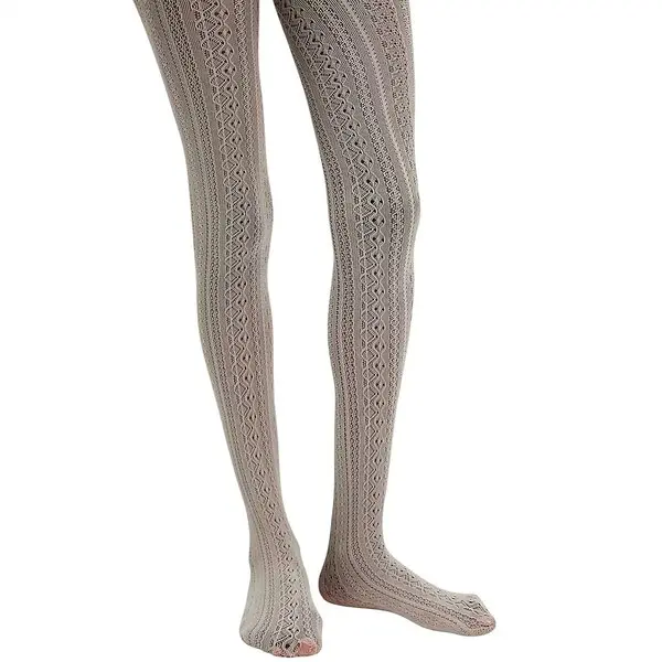 HIGH HEEL JUNGLE BY KATHRYN EISMAN Sweet Lace Tight - Grey