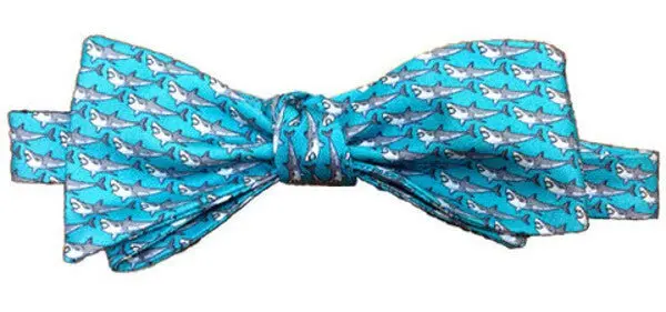 LAZYJACK PRESS Shark Week Bow Tie - Blue