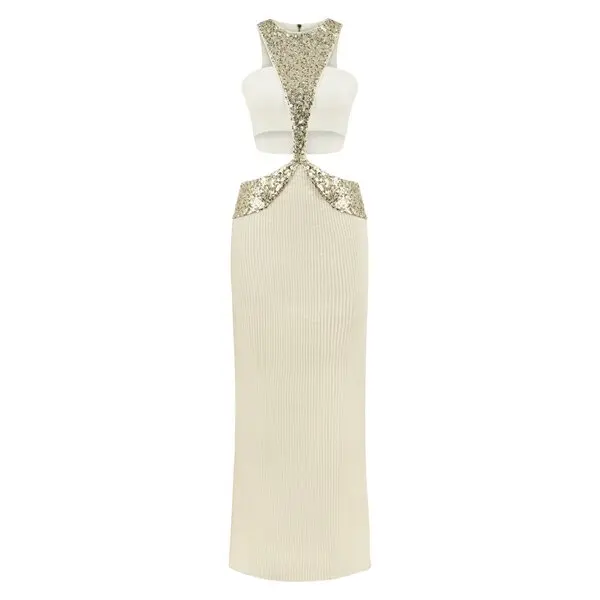 SAINT ONES Lustris Dress - White/gold