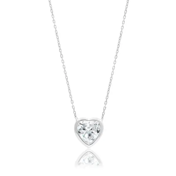 SHYMI Bezel-set Solitaire Necklace Heart