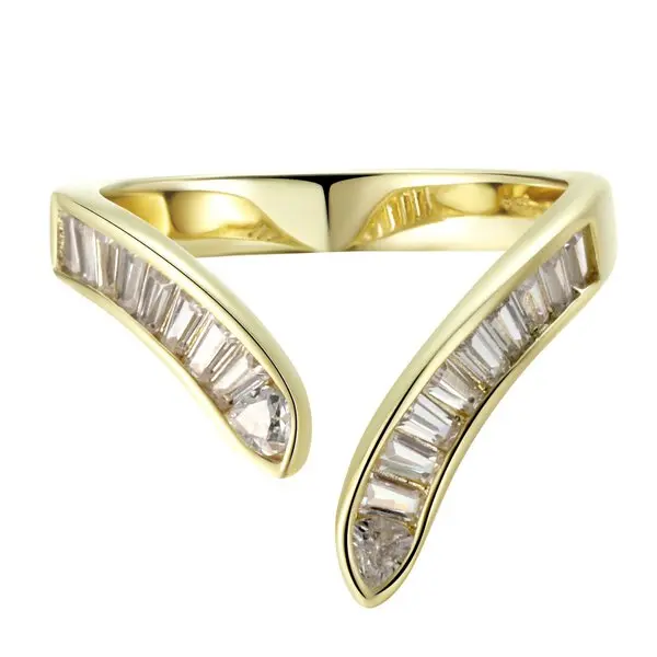 ONEWILDONE You Look Happier Baguette Wishbone Ring