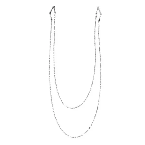 DARIA PACELLI JEWELRY North Chain Earrings - Silver