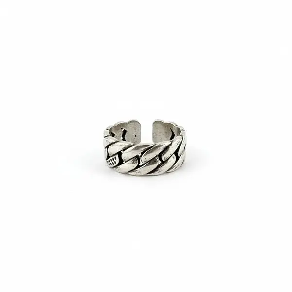 BY VIRGO Riven Ring - Silver