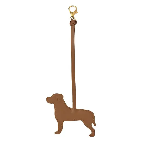 F3ROG BY RANA Tobacco Rottweiler Dog Keychain - Brown